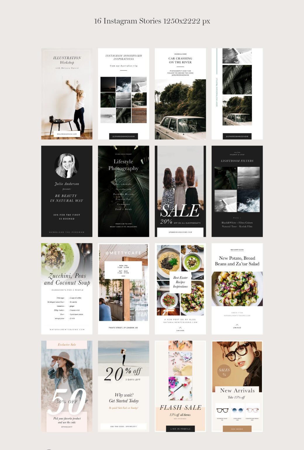 Animated Instagram Social Media Kit - Sparrow and Snow