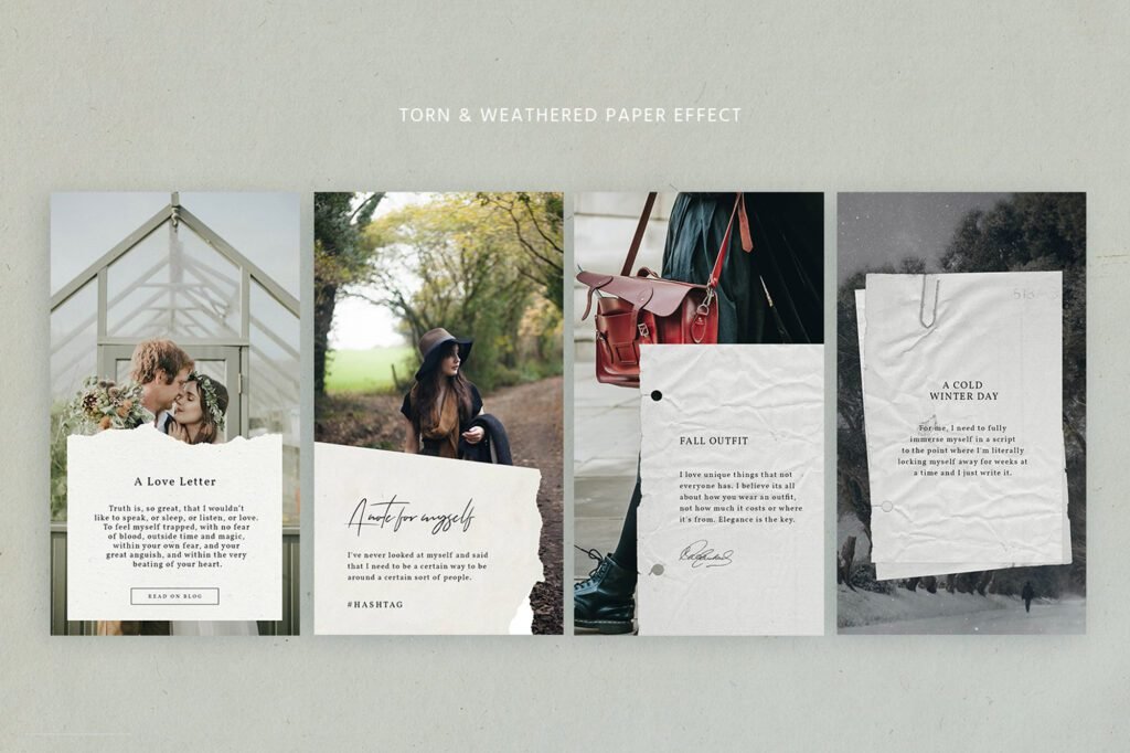 Paper Animated Social Media Kit - Sparrow and Snow