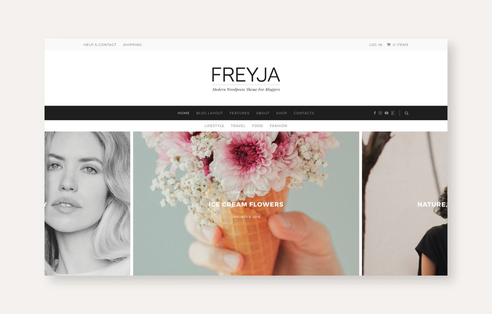Freyja Pro WordPress Theme - Sparrow and Snow