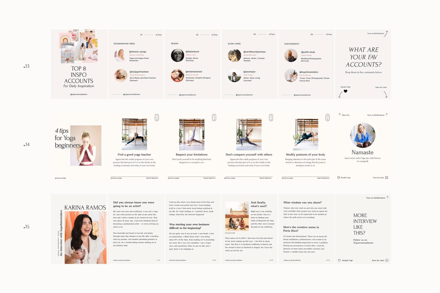 Step by Step Instagram Carousel - Sparrow and Snow