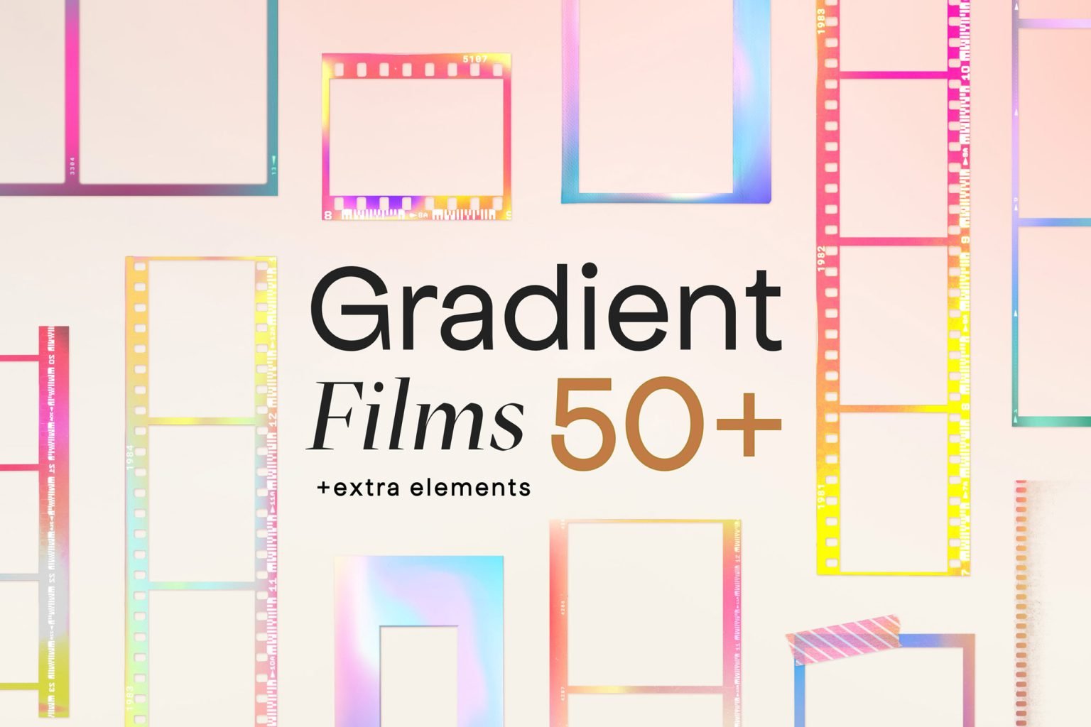 Gradient Film Frames | Elements - Sparrow and Snow