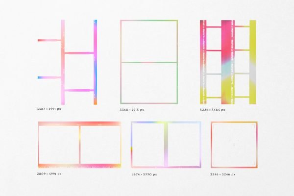 Gradient Film Frames | Elements - Sparrow and Snow
