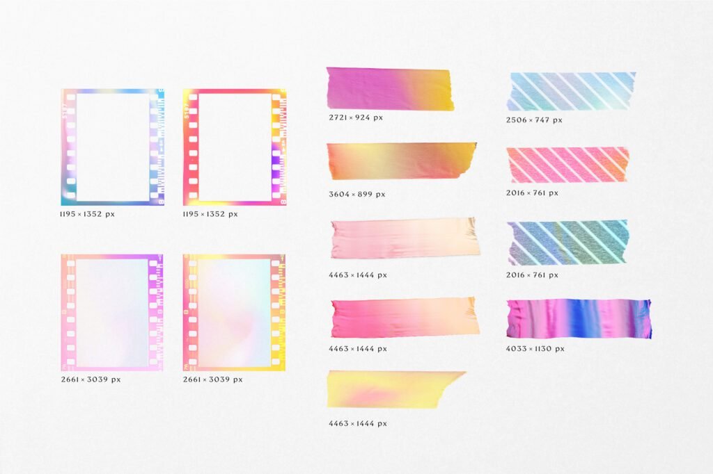 Gradient Film Frames | Elements - Sparrow and Snow