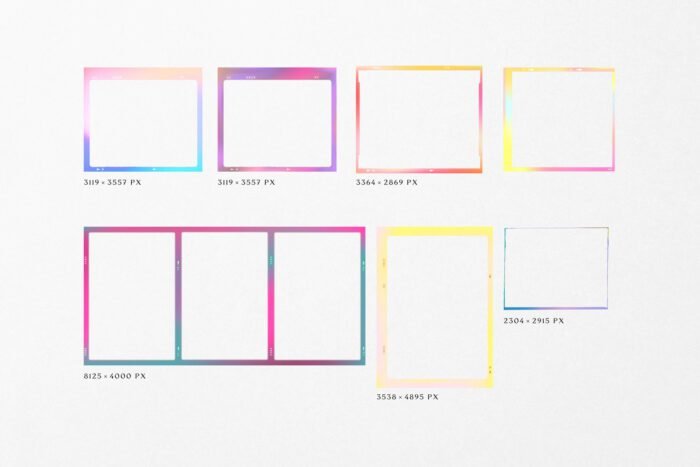 Gradient Film Frames | Elements - Sparrow and Snow