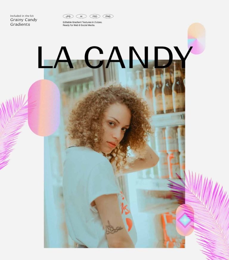 LA Candy Gradients & Shapes - Sparrow and Snow