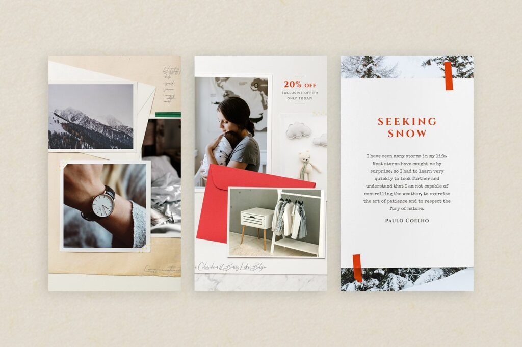 Paper Moodboard Social Media Kit - Sparrow and Snow