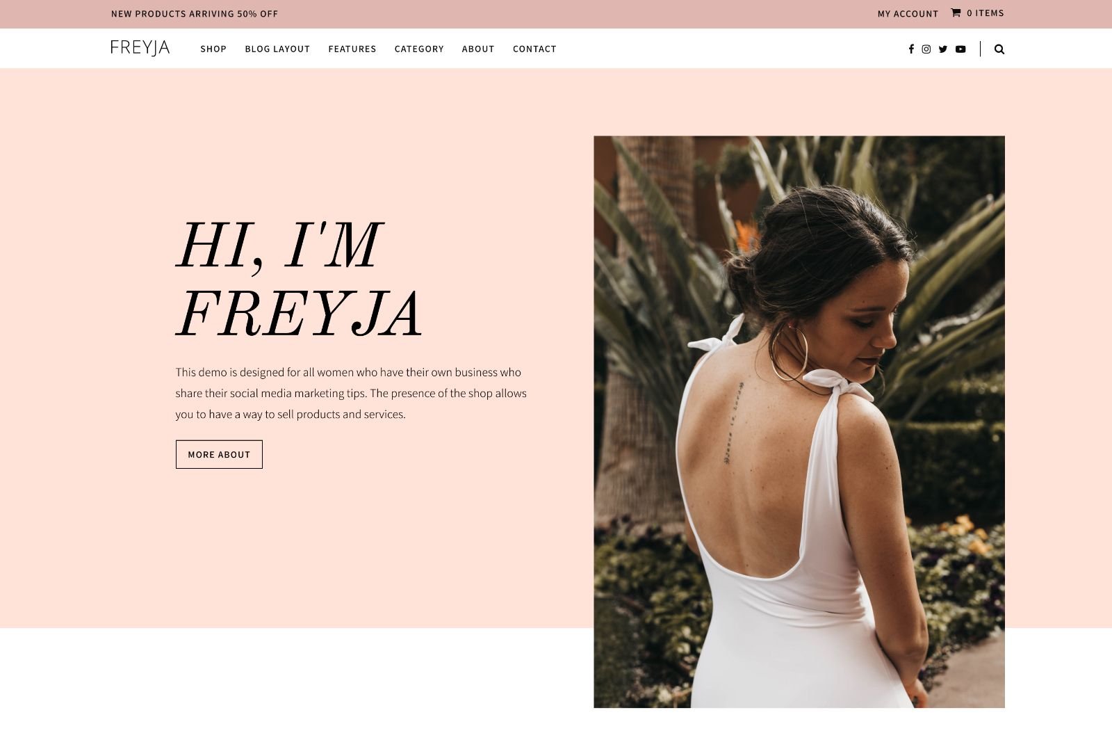 Freyja Pro WordPress Theme - Sparrow and Snow