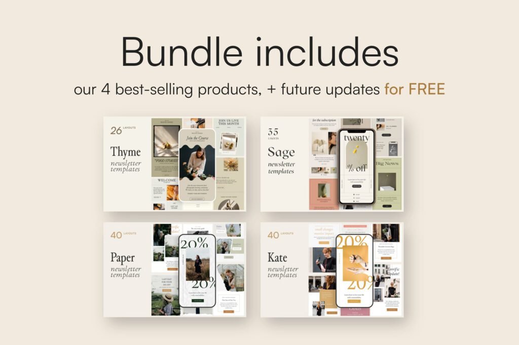 Newsletter 4in1 Bundle Post Carousels Newsletter - Sparrow and Snow