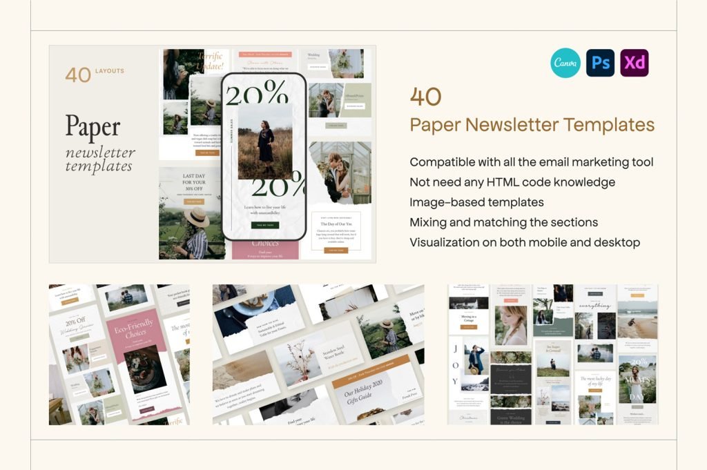 Newsletter 4in1 Bundle Post Carousels Newsletter - Sparrow and Snow